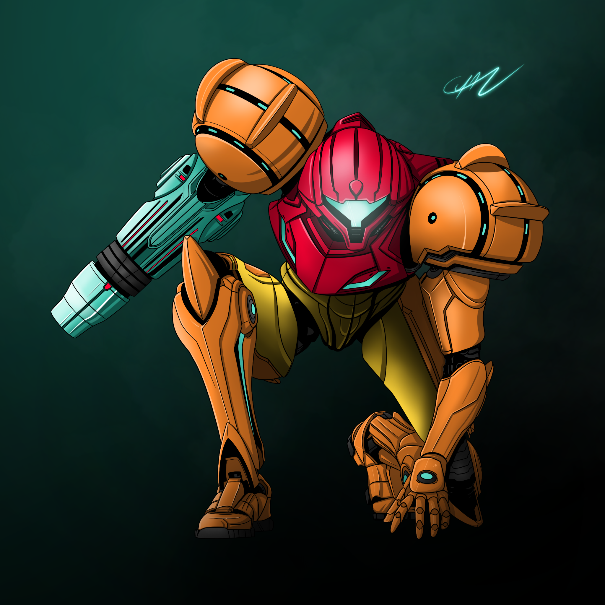 Metroid Samus - Atelier d'art Cyan - Art of Dualcorp